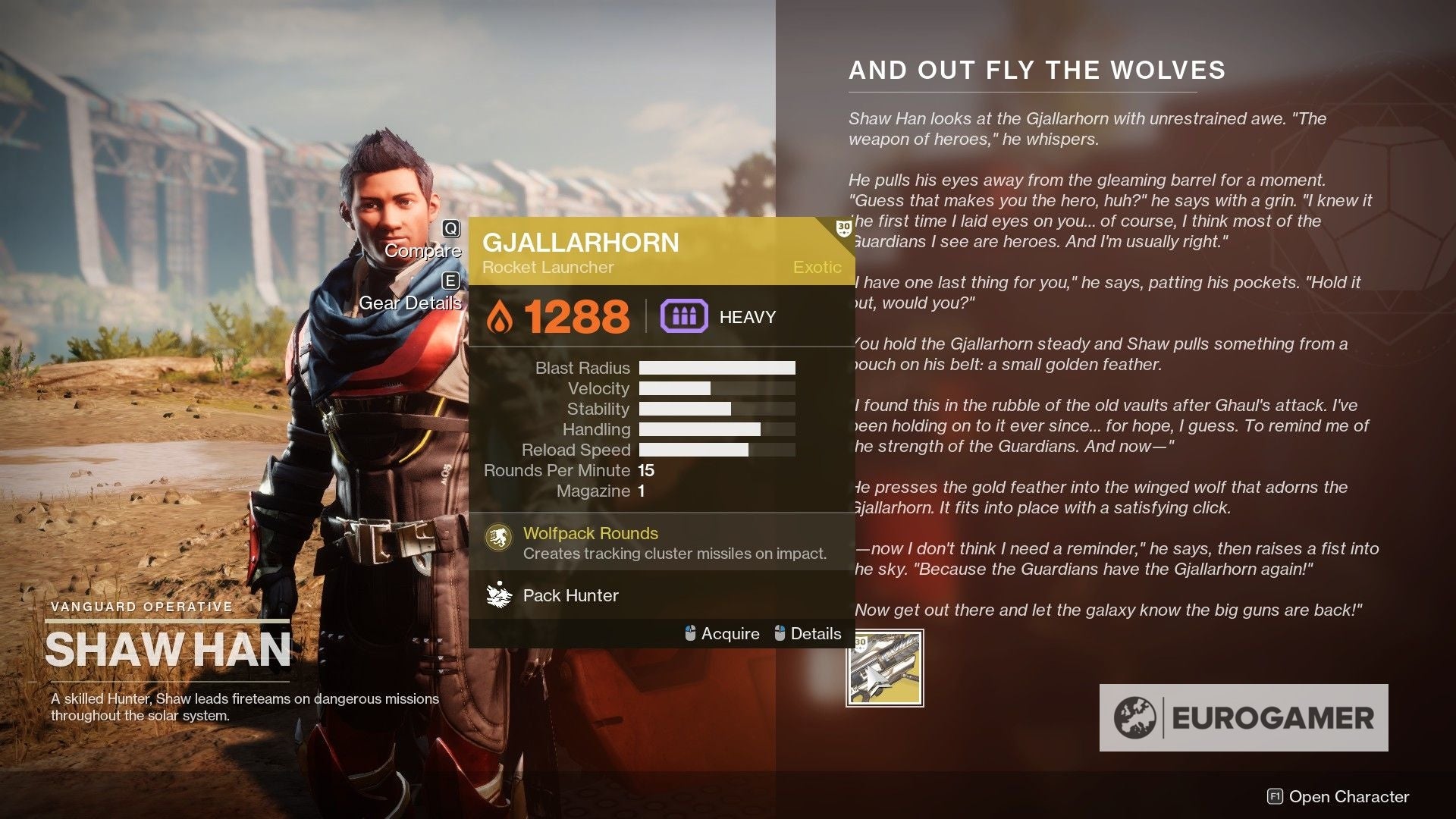 Destiny 2 Gjallarhorn quest: How to start And Out Fly the Wolves and unlock the Gjallarhorn ...